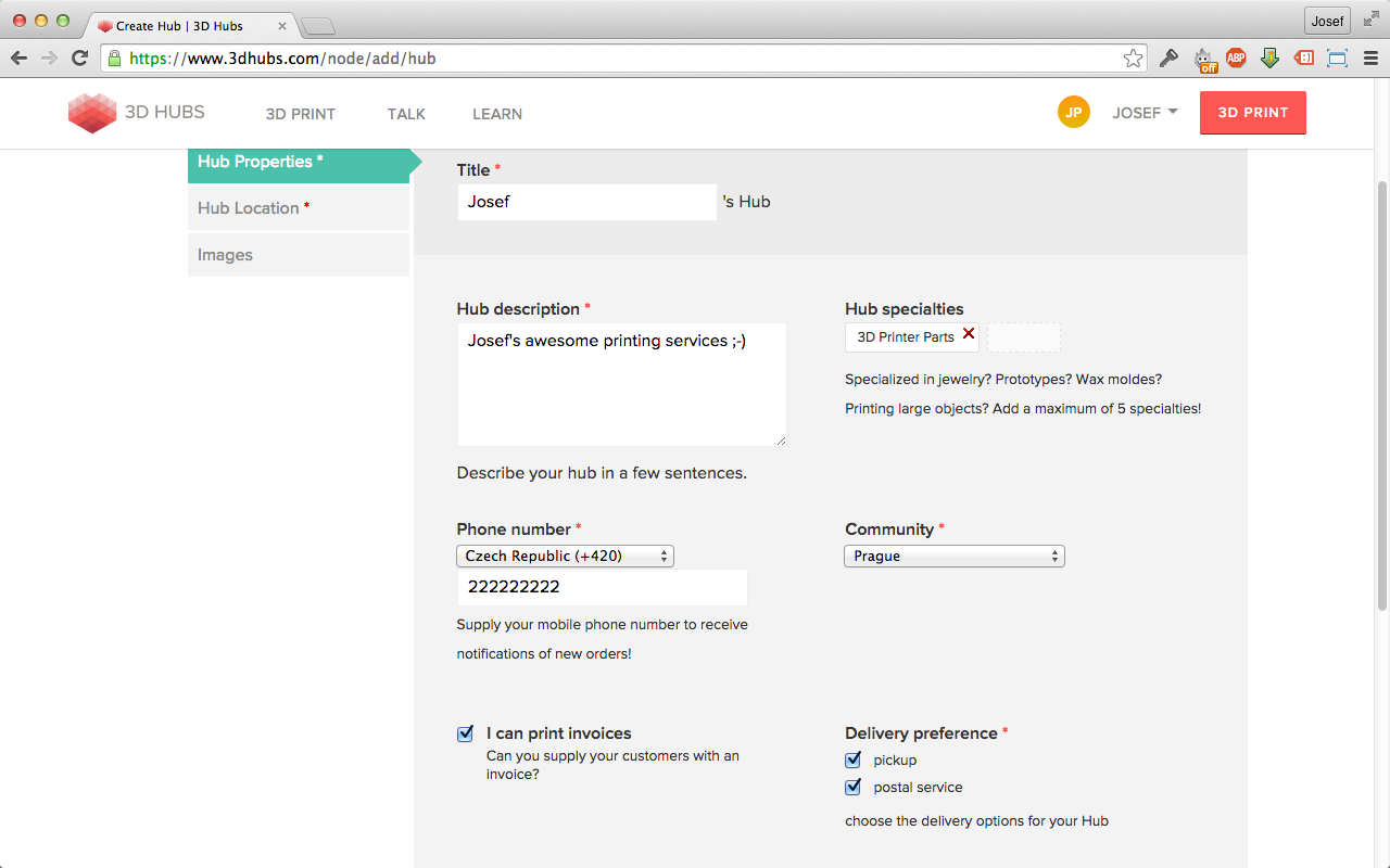 Guide: How to join 3D Hubs - Original Prusa 3D Printers