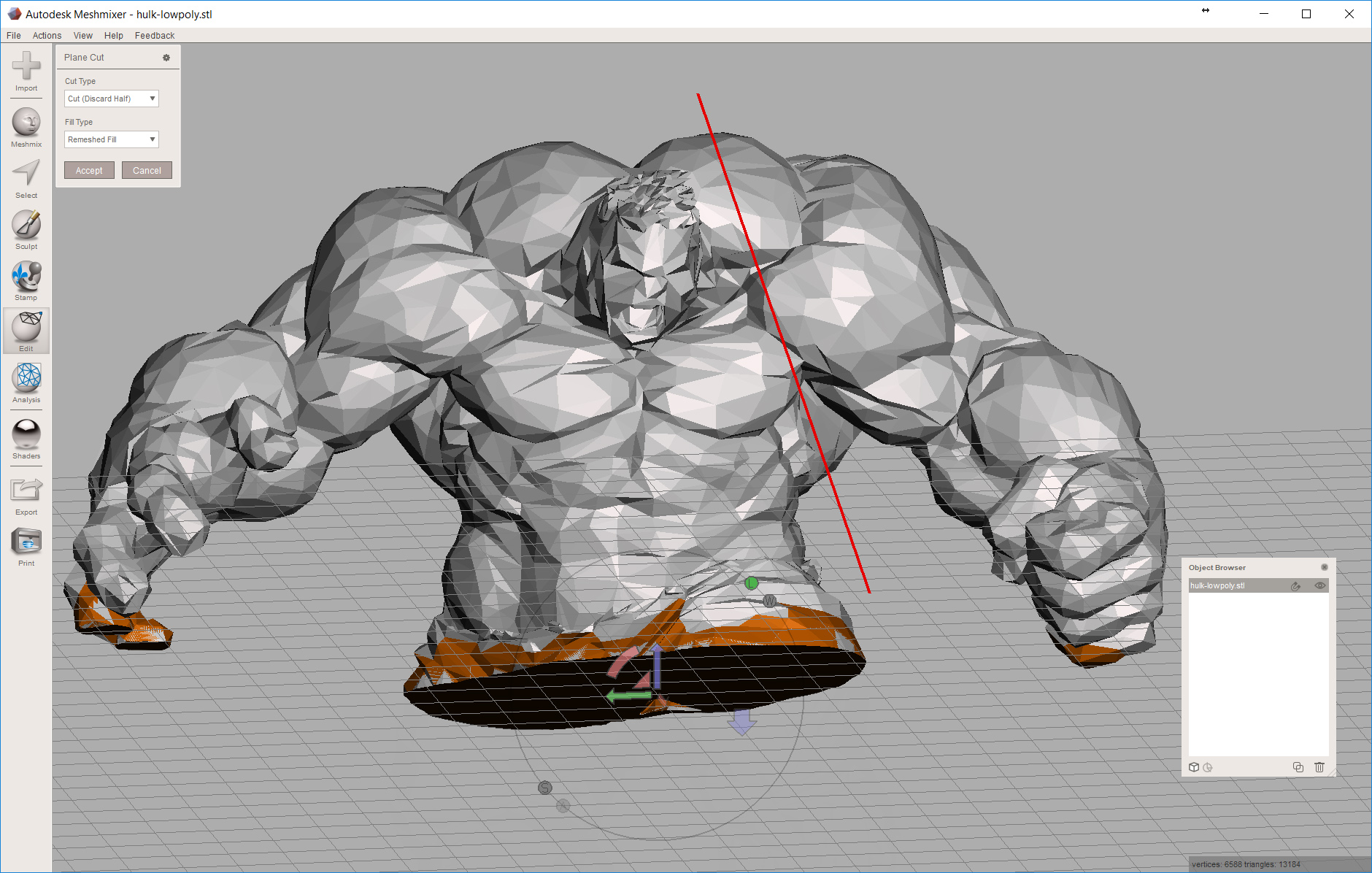 How To Cut STL Models For 3D Printing In Meshmixer Original Prusa 3D