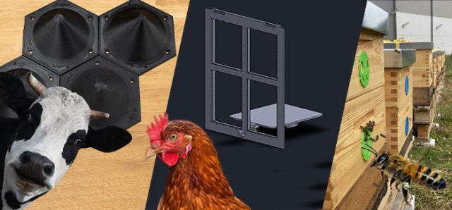 Upgrade your livestock: 3D printed accessories for chickens, bees, cows ...